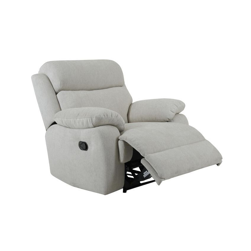 ScS Living Cream Fabric Reuben Manual Recliner Chair by SCS | ufurnish.com