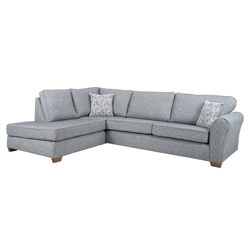 ScS Living Grey Mallory Fabric 1 Corner 2 Left Hand Facing Chaise ...