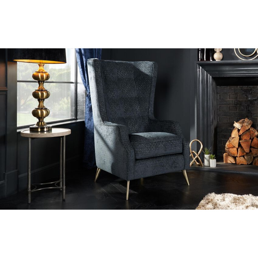 Ideal Home Drake Fabric Plain Throne Chair by SCS | ufurnish.com