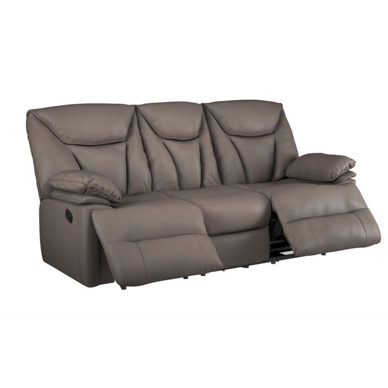 Endurance Brown Fabric Felix 3 Seater Manual Recliner Sofa by SCS ...