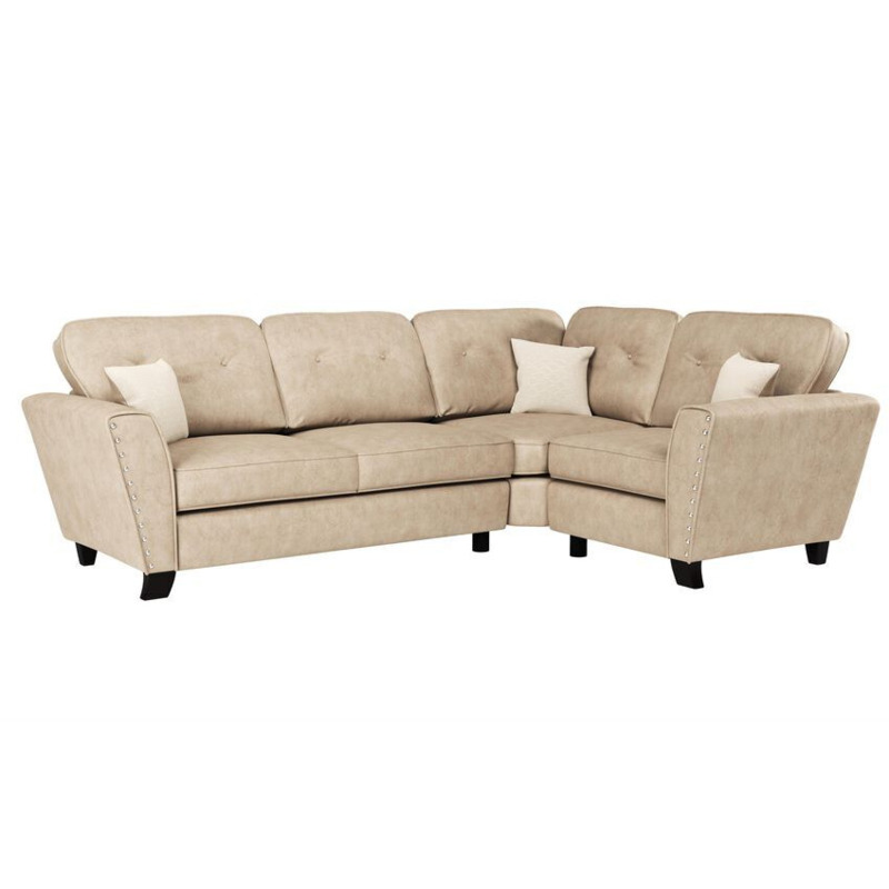 ScS Living Cream Eliza Fabric 2 Corner 1 Sofa by SCS | ufurnish.com