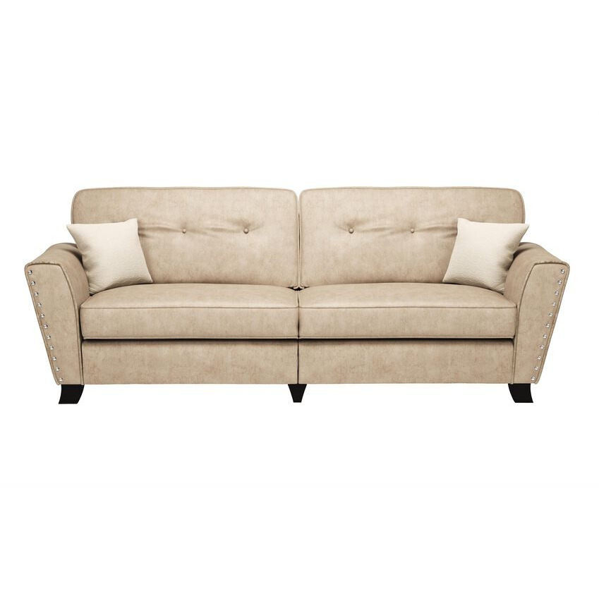 ScS Living Cream Eliza Fabric 4 Seater Sofa by SCS | ufurnish.com