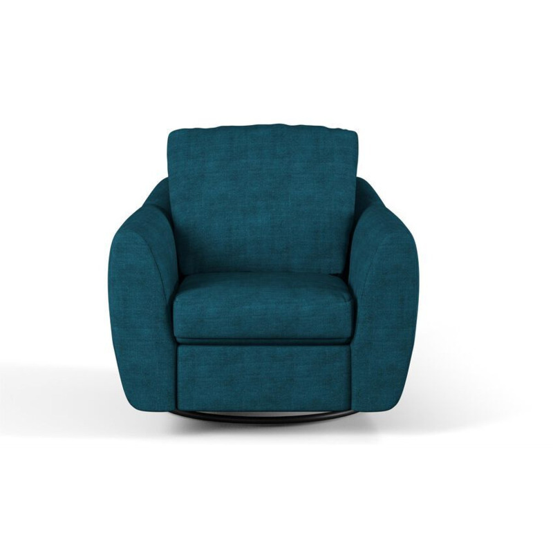 G Plan Green Brighton Fabric Swivel Chair by SCS | ufurnish.com