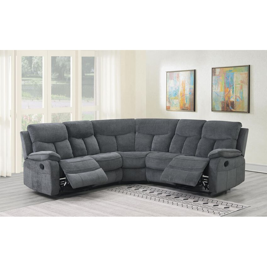 ScS Living Tobias Fabric 2 Corner 2 Manual Recliner Sofa by SCS ...