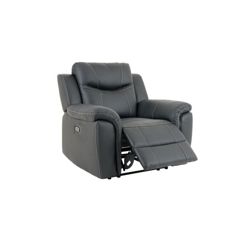 ScS Living Black Grayson Leather Power Recliner Chair by SCS | ufurnish.com