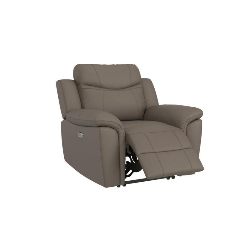 ScS Living Grey Grayson Leather Power Recliner Chair by SCS | ufurnish.com