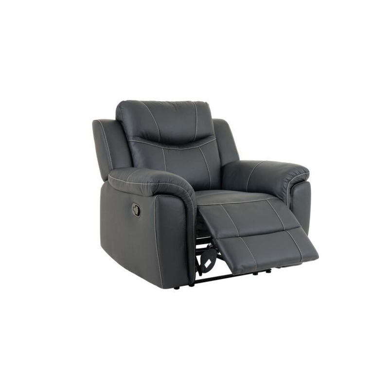 ScS Living Black Grayson Leather Manual Recliner Chair by SCS ...