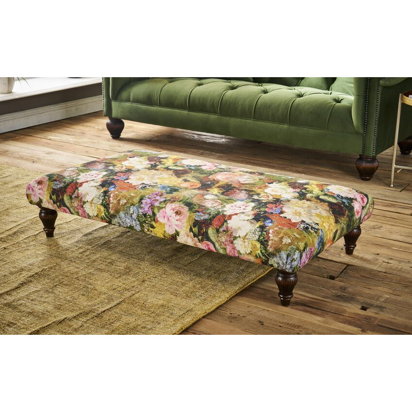 Tetrad Savanna Large Rectangular Plain Footstool by SCS | ufurnish.com