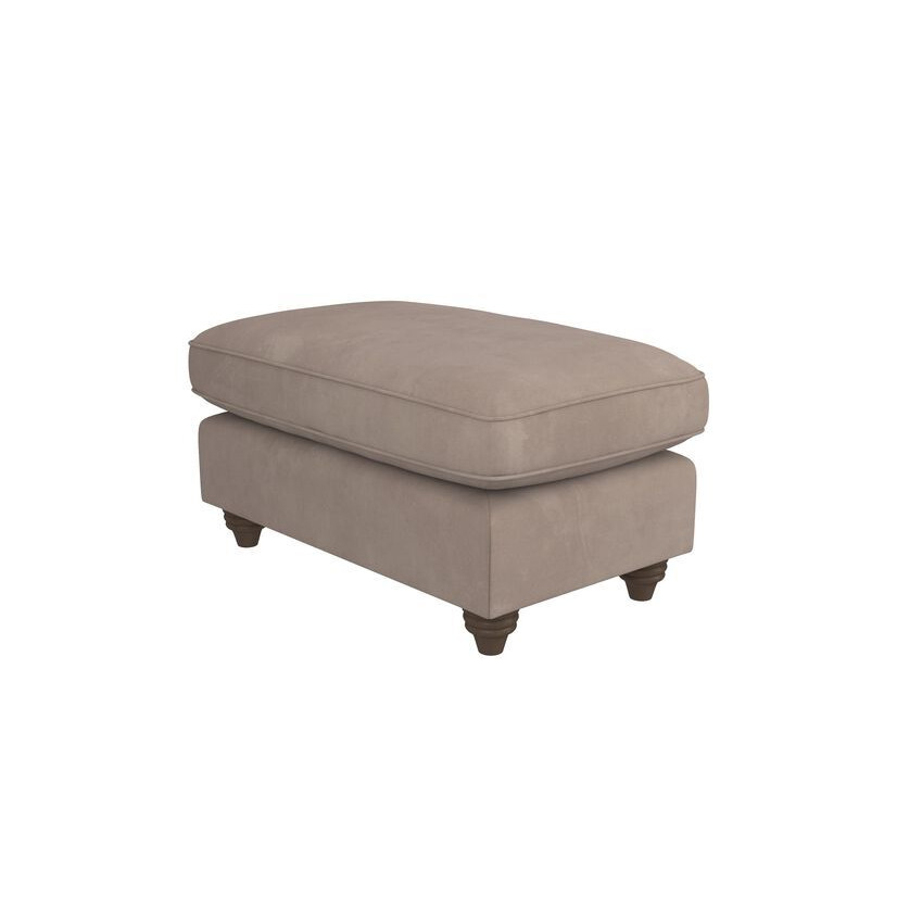 ScS Living Grey Bonnie Fabric Standard Footstool by SCS | ufurnish.com