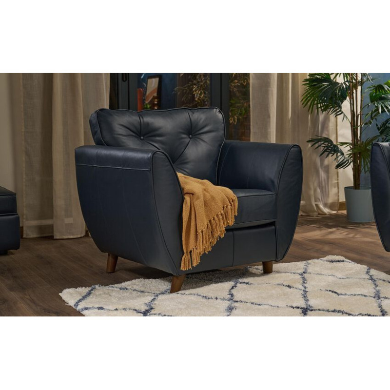 ScS Living Fabric Hoxton Compact Leather Standard Chair by SCS | ufurnish.com