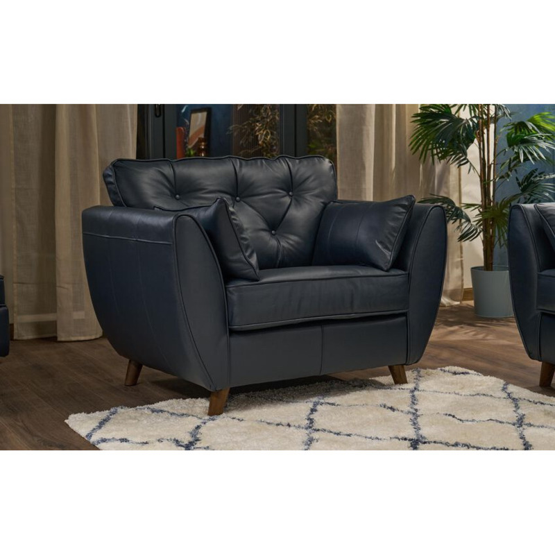 ScS Living Fabric Hoxton Compact Leather Snuggle Chair by SCS ...