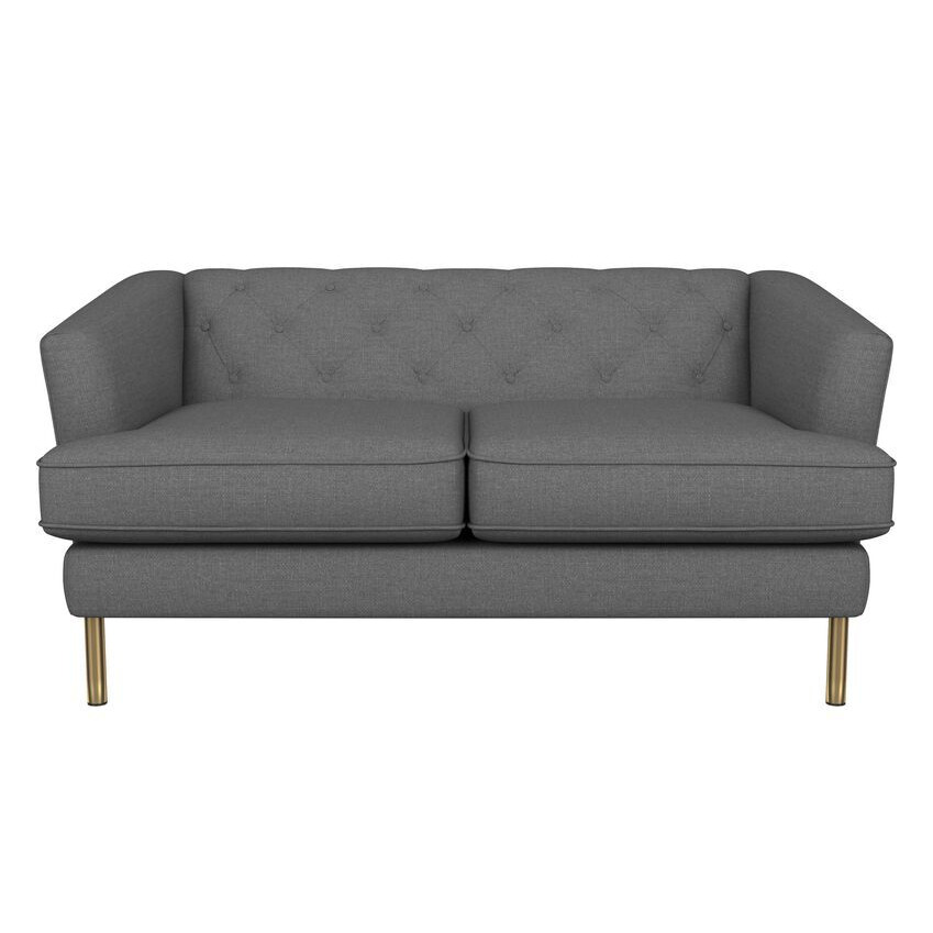Paloma Home Grey Boudoir Fabric Large 2 Seater Sofa by SCS | ufurnish.com