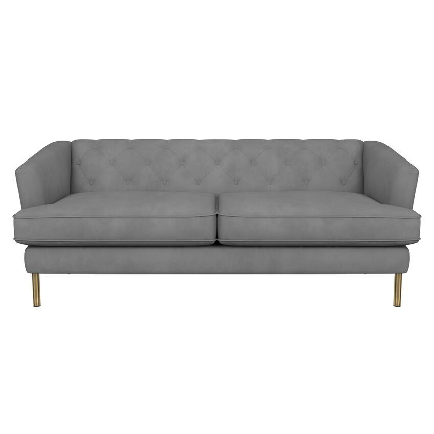 Paloma Home Grey Boudoir Fabric Large 3 Seater Sofa by SCS | ufurnish.com