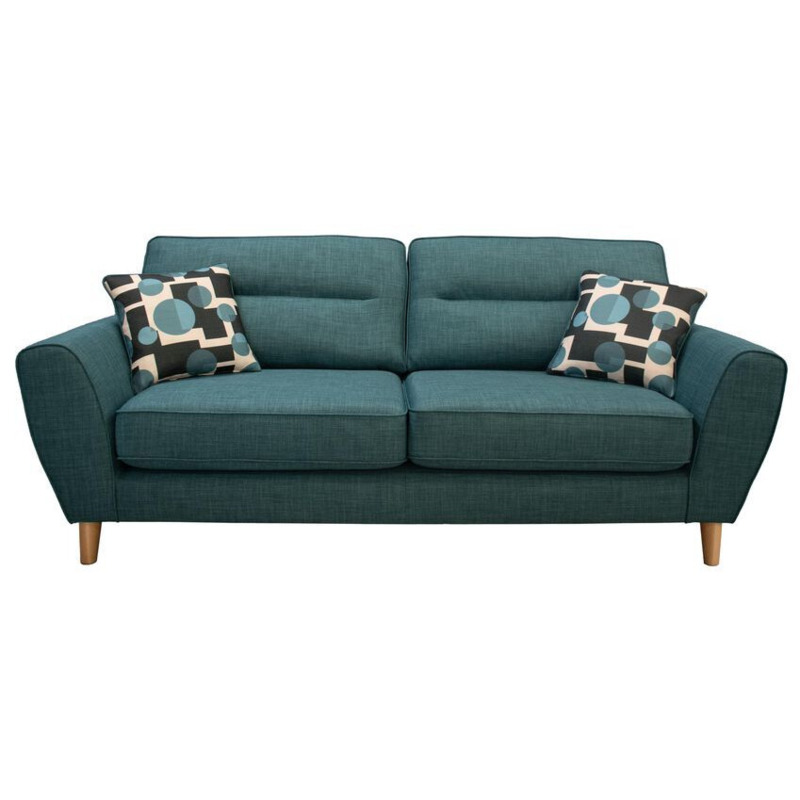 ScS Living Blue Willow Fabric 3 Seater Sofa by SCS | ufurnish.com