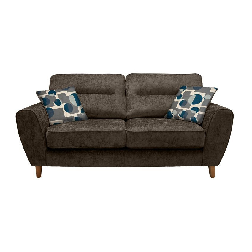ScS Living Brown Willow Fabric 2 Seater Sofa by SCS | ufurnish.com