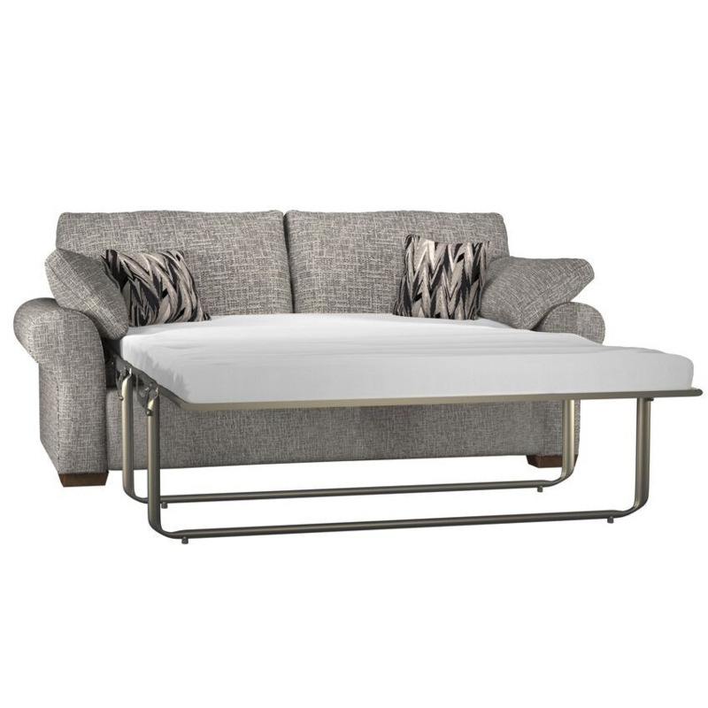 ScS Living Grey Skylar Fabric 3 Seater Deluxe Sofa Bed by SCS ...