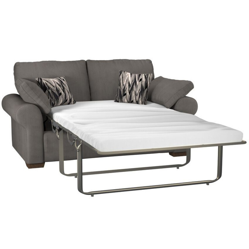 ScS Living Grey Skylar Fabric 2 Seater Deluxe Sofa Bed by SCS ...