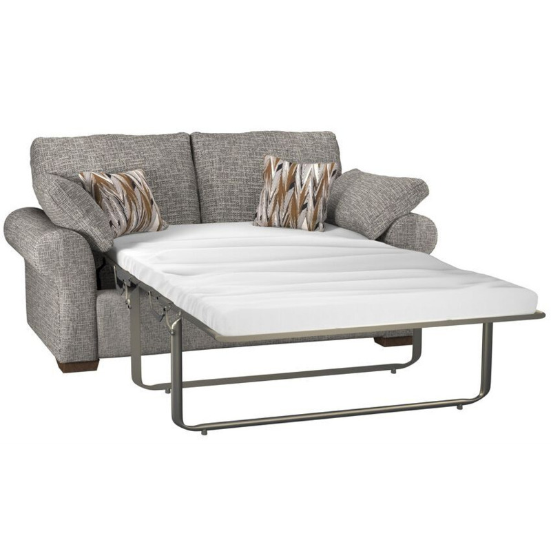 ScS Living Grey Skylar Fabric 2 Seater Deluxe Sofa Bed by SCS ...