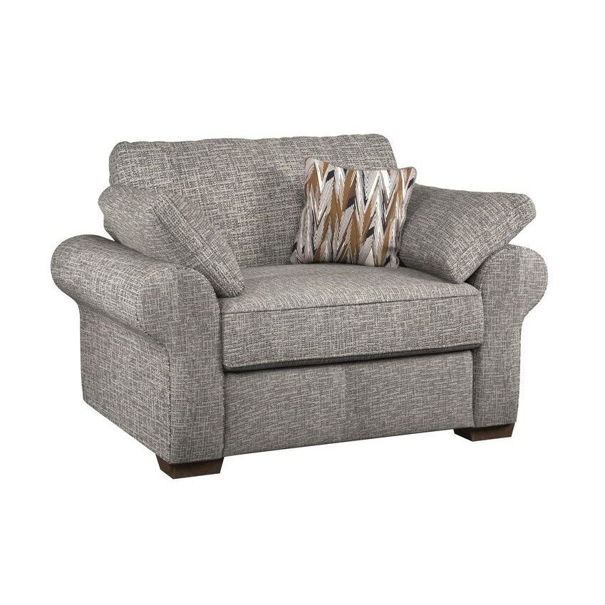 ScS Living Grey Skylar Fabric Love Chair by SCS | ufurnish.com