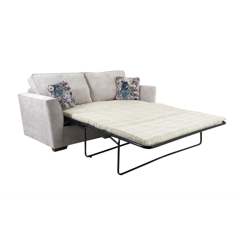 ScS Living Grey Devon Fabric 3 Seater Deluxe Sofa Bed by SCS | ufurnish.com