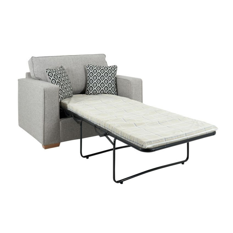 ScS Living Grey Fabric Lynton Deluxe Snuggle Chair Bed by SCS ...
