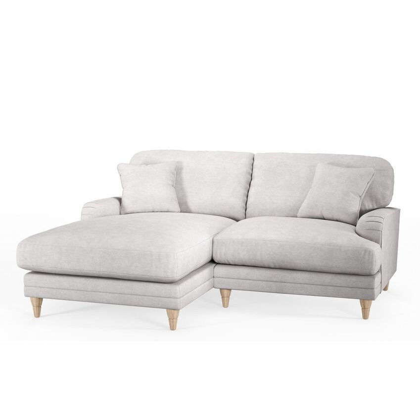 ScS Living Grey Marshmallow Fabric 3 Seater Sofa Left Hand Facing ...