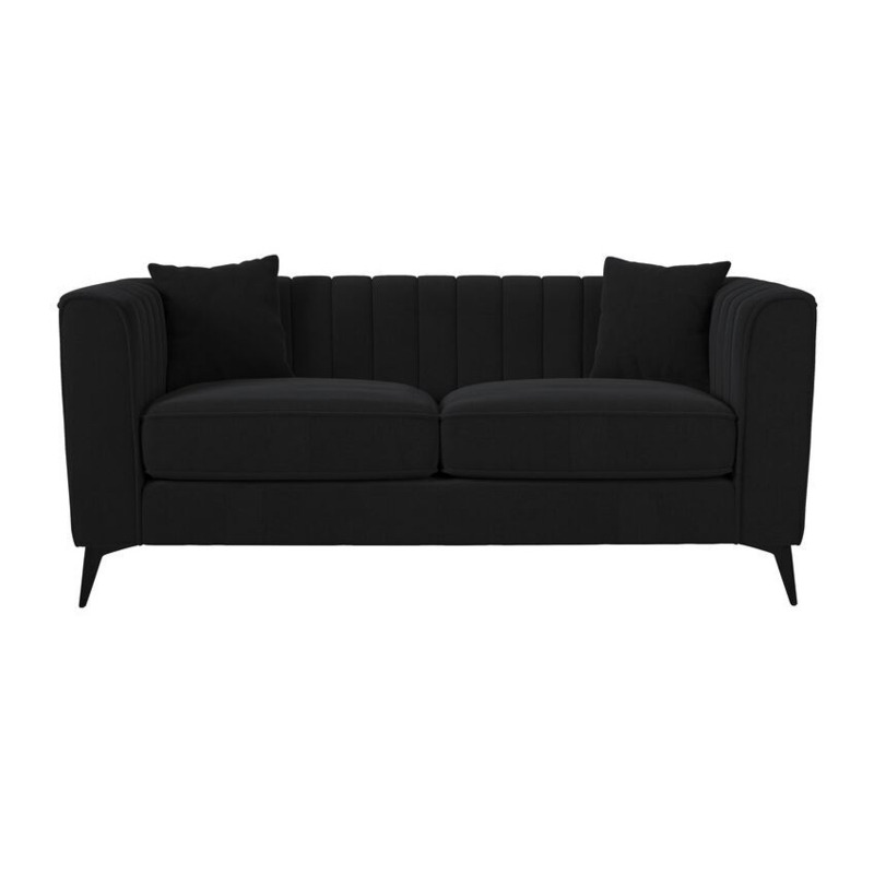 ScS Living Black Margo Fabric 2 Seater Sofa by SCS | ufurnish.com