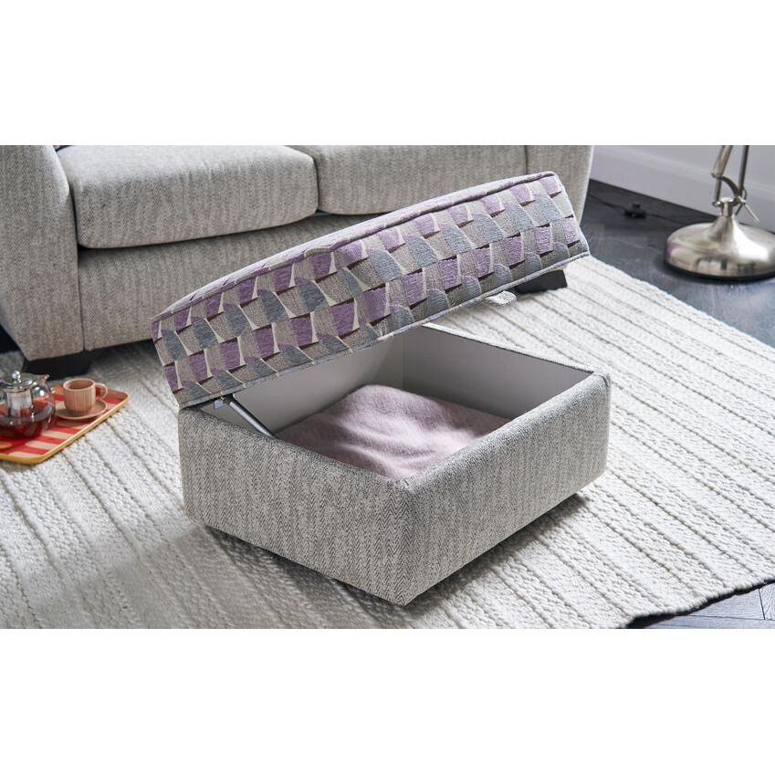 ScS Living Lou Fabric Storage Footstool by SCS | ufurnish.com