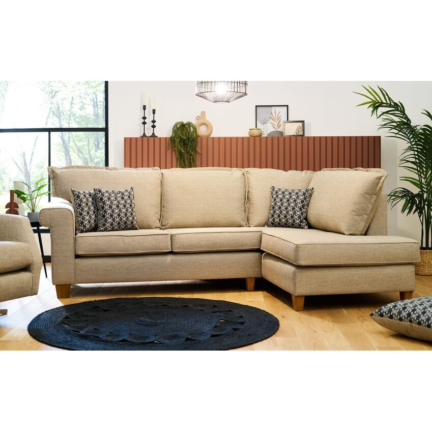 ScS Living Ellie Fabric 3 Corner 1 Right Hand Facing Chaise Standard ...