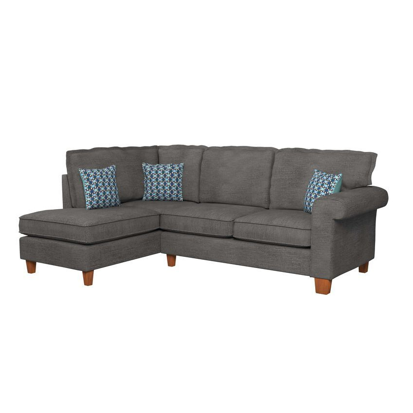 ScS Living Grey Ellie Fabric 1 Corner 3 Left Hand Facing Chaise ...