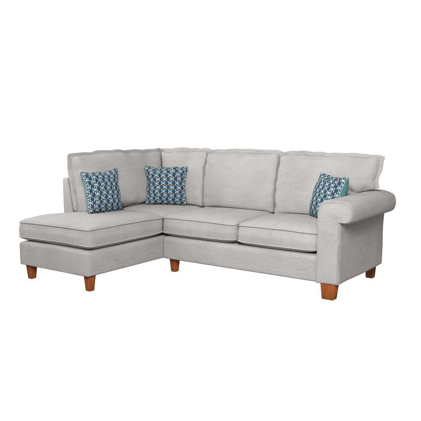 ScS Living Grey Ellie Fabric 1 Corner 3 Left Hand Facing Chaise ...