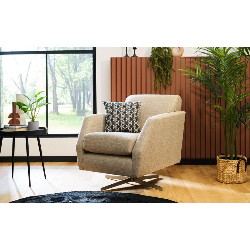 ScS Living Ellie Fabric Swivel Chair by SCS | uFurnish.com