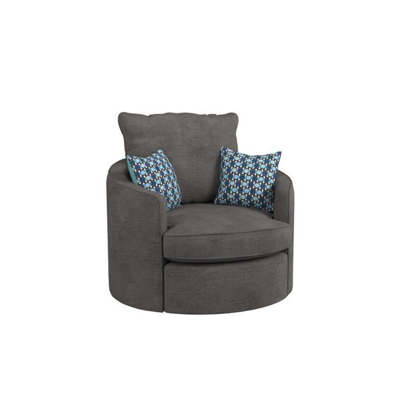 ScS Living Grey Ellie Fabric Twister Chair by SCS | ufurnish.com