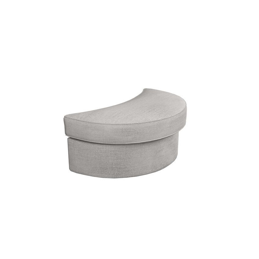 ScS Living Grey Ellie Fabric Large Twister Footstool by SCS | ufurnish.com