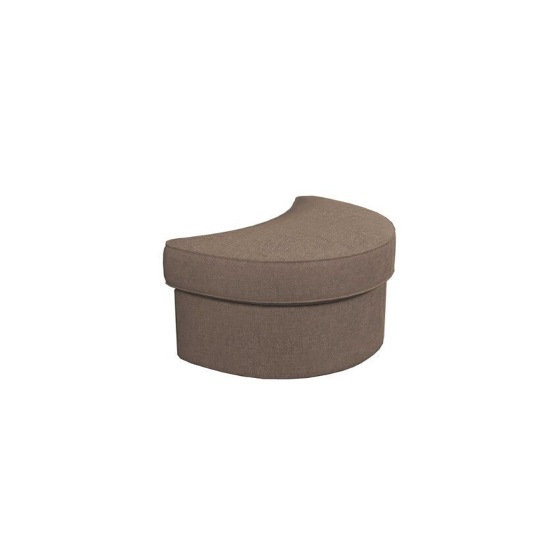 ScS Living Brown Ellie Fabric Twister Footstool by SCS | ufurnish.com
