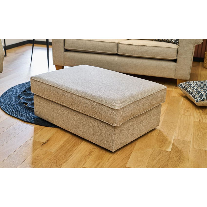 ScS Living Ellie Fabric Plain Banquette Footstool by SCS | uFurnish.com
