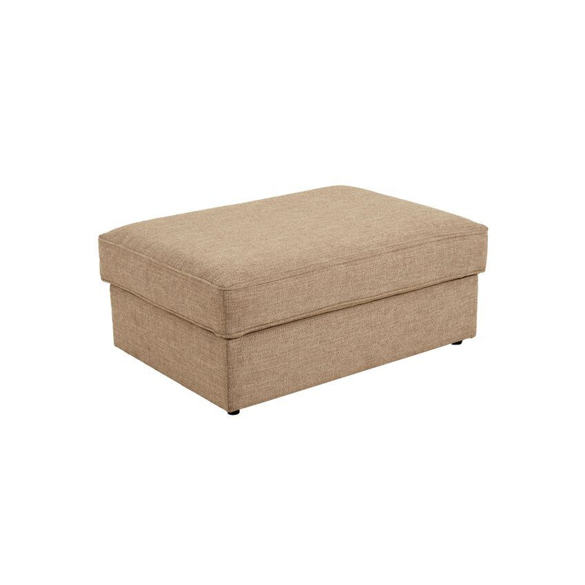 ScS Living Cream Ellie Fabric Plain Banquette Footstool by SCS ...
