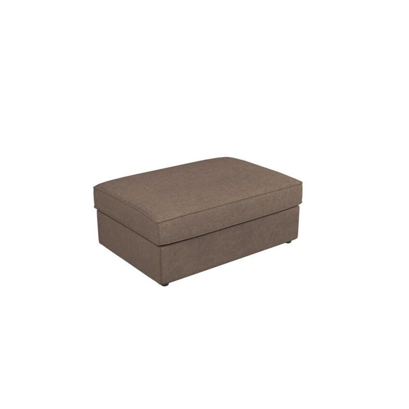 ScS Living Brown Ellie Fabric Plain Banquette Footstool by SCS ...