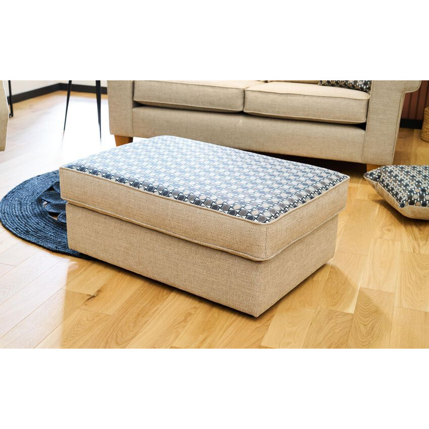 ScS Living Ellie Fabric Patterned Banquette Footstool by SCS | ufurnish.com