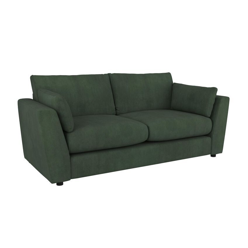 Green Aquaclean Amelia Fabric Large 3 Seater Sofa by SCS | ufurnish.com