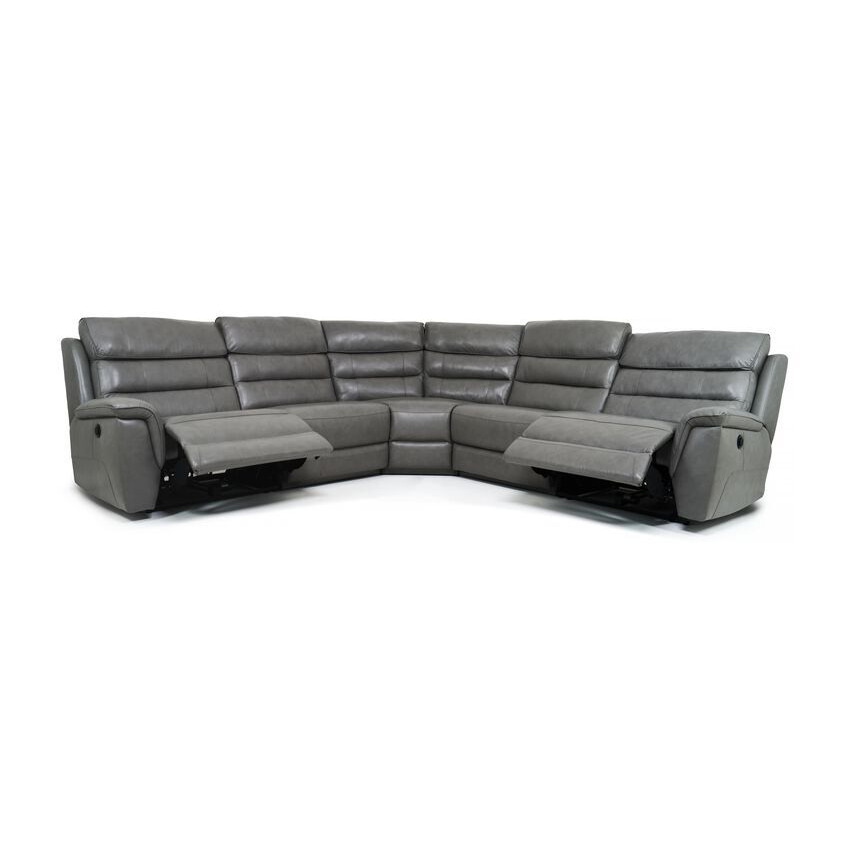 ScS Living Grey Keanan 3 Corner 3 Power Sofa by SCS | ufurnish.com