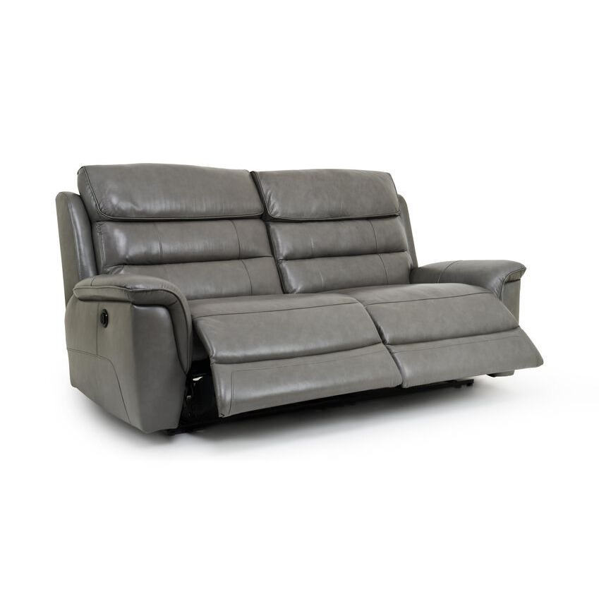 ScS Living Grey Keanan 3 Seater Power Recliner Sofa by SCS | ufurnish.com
