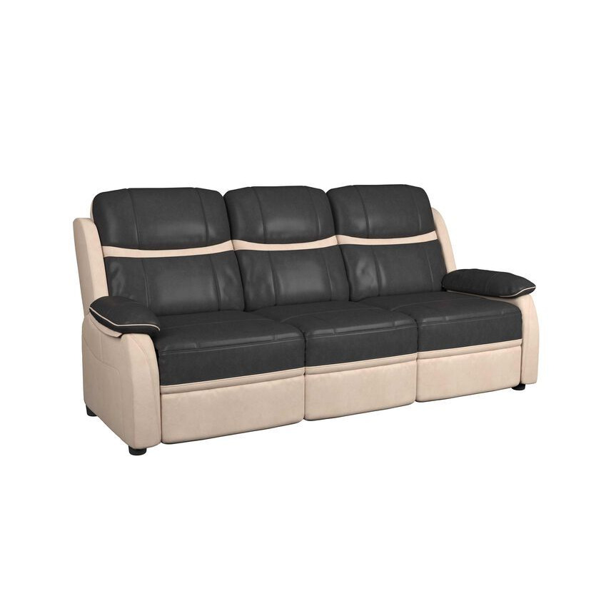 ScS Living Black Cormac 3 Seater Sofa by SCS | ufurnish.com
