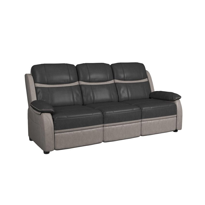 ScS Living Black Cormac 3 Seater Sofa by SCS | ufurnish.com