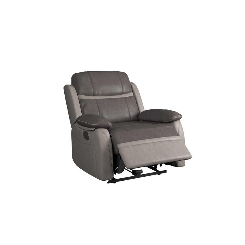 ScS Living Grey Cormac Manual Recliner Chair by SCS | ufurnish.com