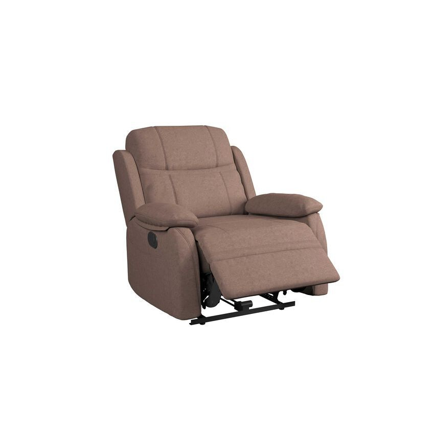 ScS Living Brown Fabric Cormac Manual Recliner Chair by SCS | ufurnish.com