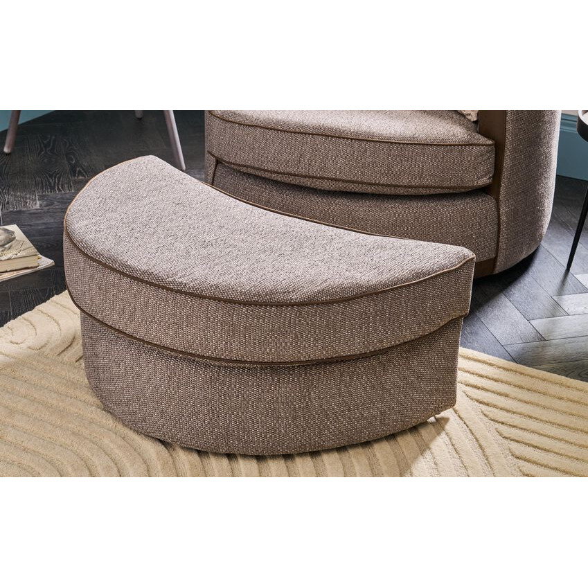 ScS Living Clyde Fabric Large Twister Footstool by SCS | ufurnish.com