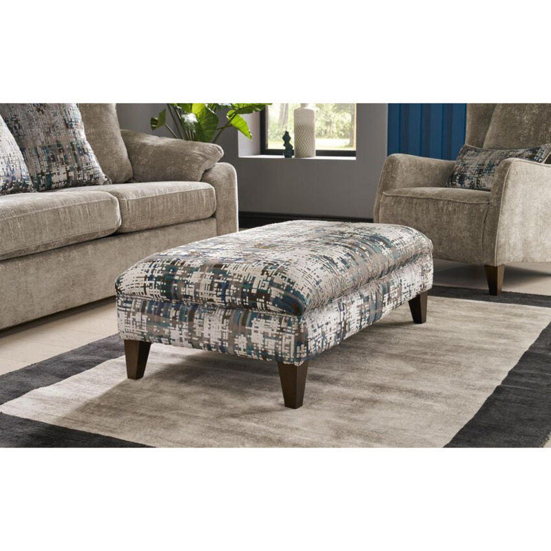 La-Z-Boy Hampton Fabric Pattern Designer Footstool by SCS | ufurnish.com
