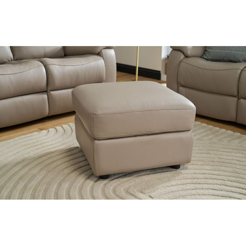 La-Z-Boy Fabric Leather Leather Daytona Footstool by SCS | ufurnish.com