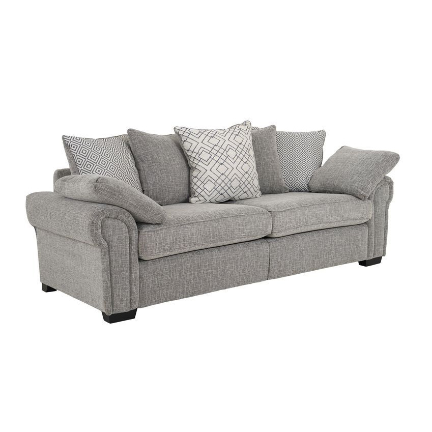 Inspire Brown Westwood Fabric Grand Split Sofa Scatter Back by SCS ...